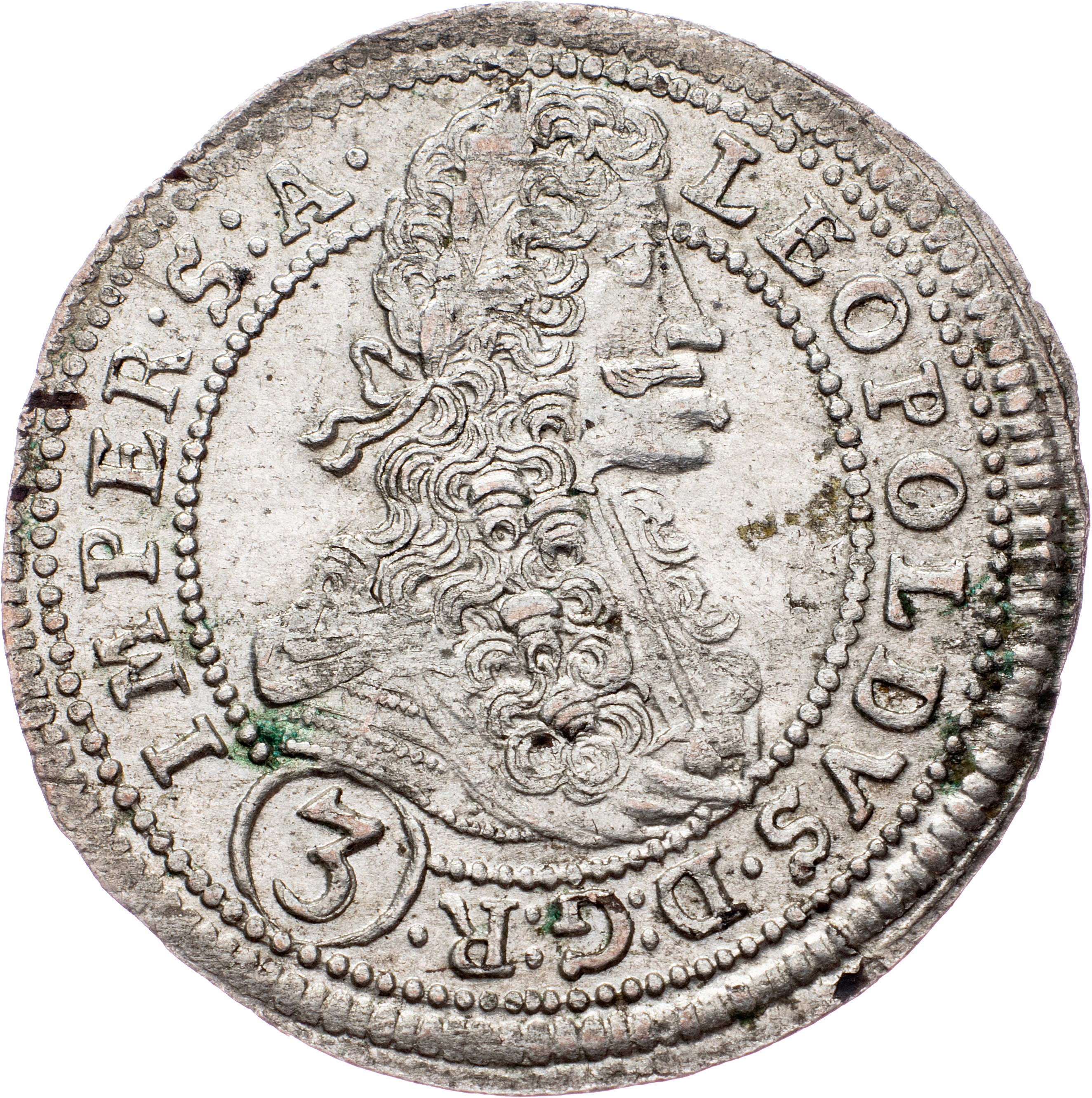 Leopold I., 3 Kreuzer 1701, GE, Praga - Aukcja internetowa / Licytacja ...