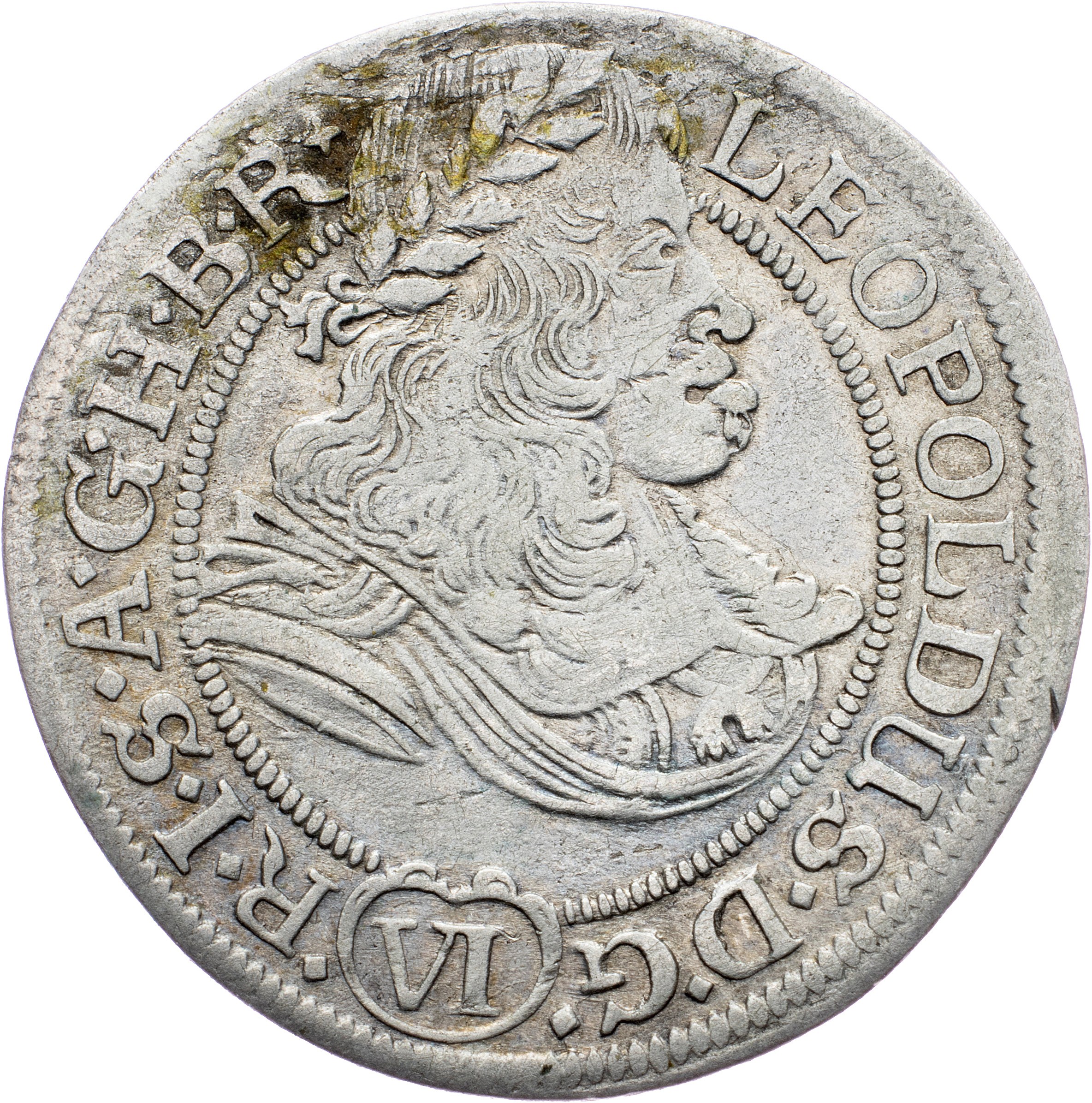 Leopold I., 6 Kreuzer 1673, SHS, Wrocław - Aukcja internetowa ...
