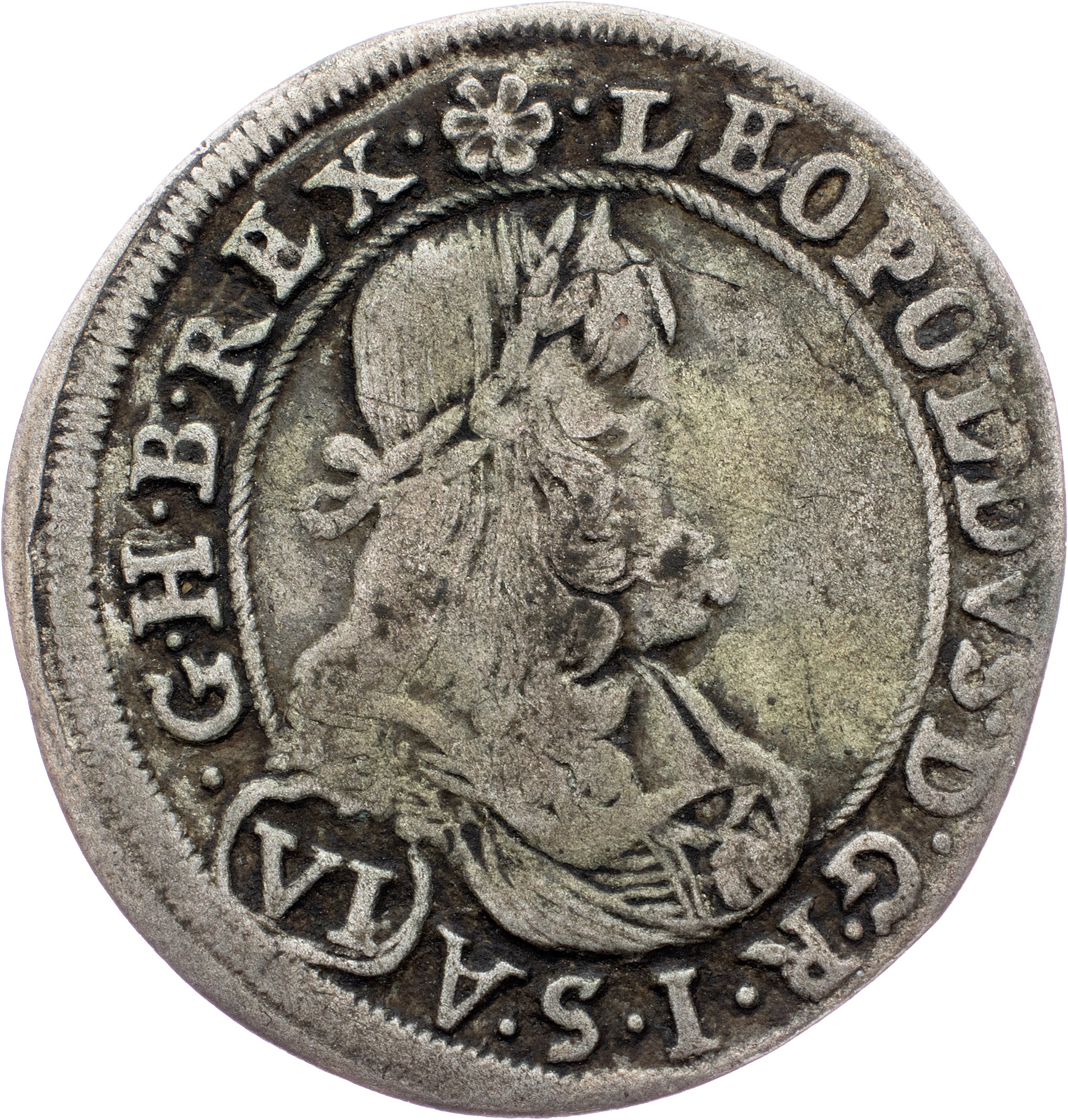 Leopold I., 6 Kreuzer 1673, Graz - Aukcja internetowa / Licytacja ...