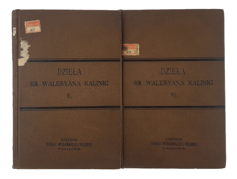 Ks. Waleryan Kalinka, Dzieła Ks. Waleryana Kalinki Tom V i VI. Sejm ...
