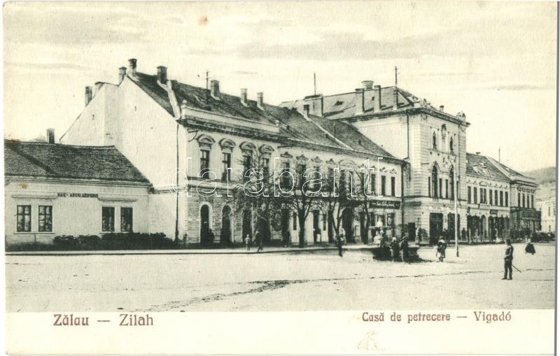 Zilah, Zalau; Vigadó, gőzfürdő / Casa de petrecere, Baie-Abori ...
