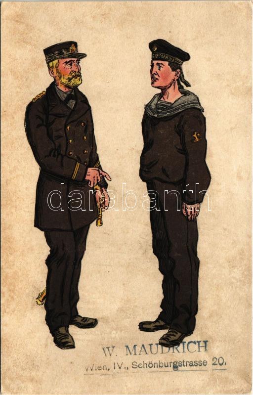 K.u.K. Kriegsmarine Matrosen / WWI Austro-Hungarian Navy mariner art ...