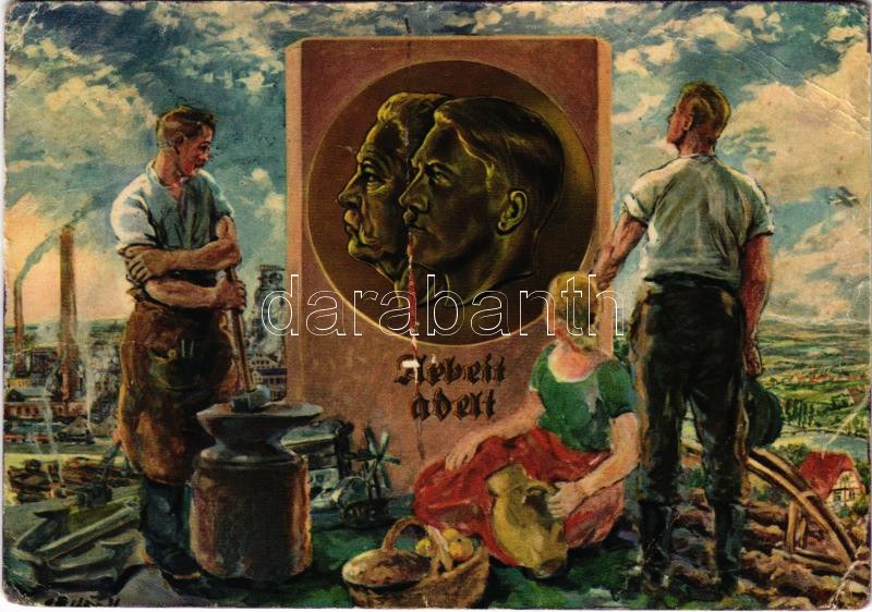 1933 "Arbeit adelt" 1. Mai Feiertag der nationalen Arbeit ...