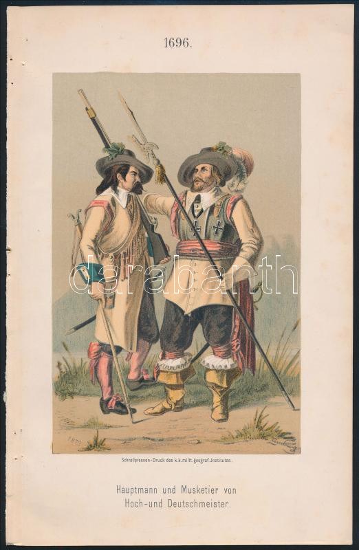 cca 1880 Wilhelm von Zimburg (1848-1902): Hauptmann und Musketier von ...