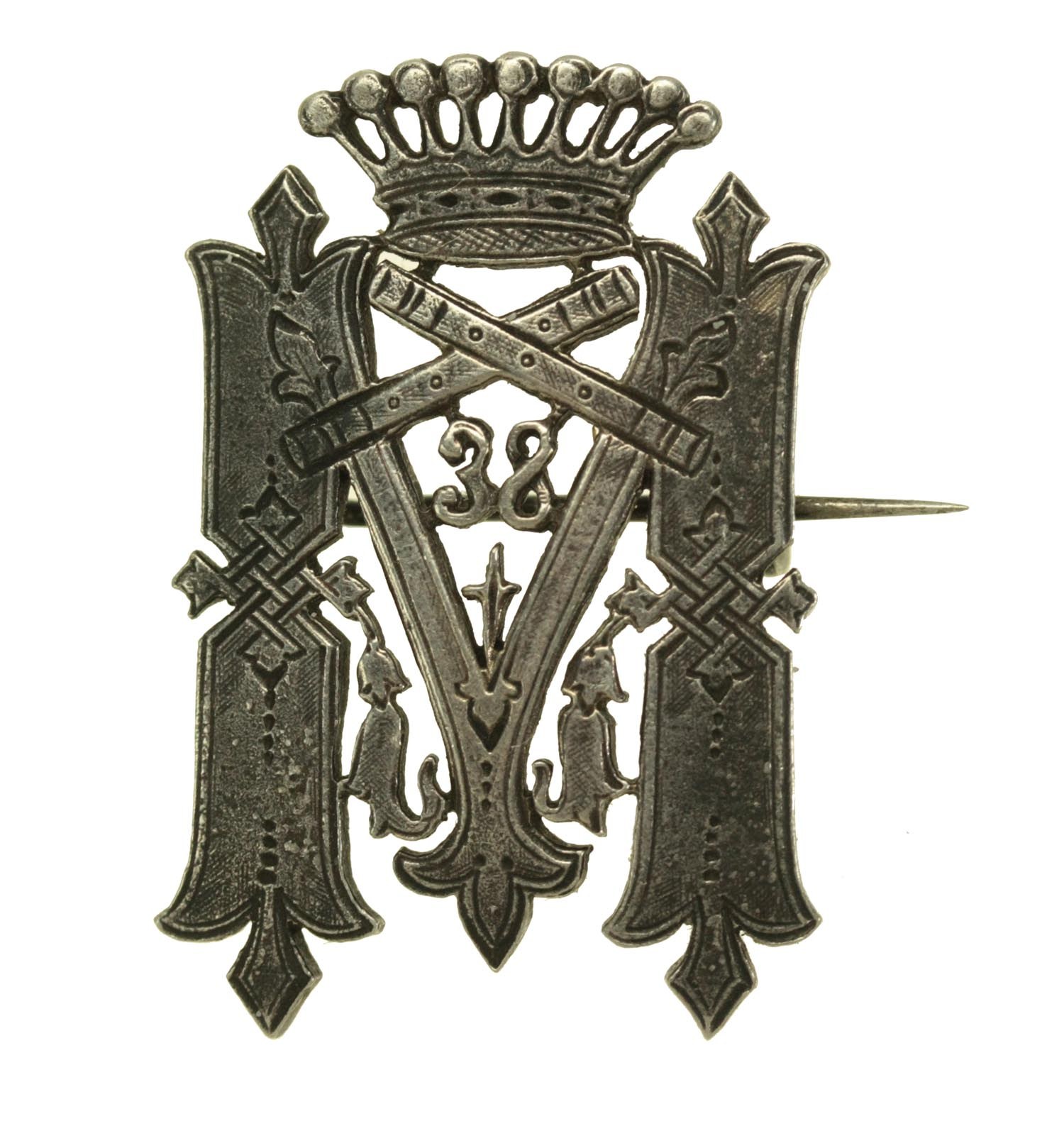 Germany badge of the 38th Fusilier Regiment named after Field Marshal ...