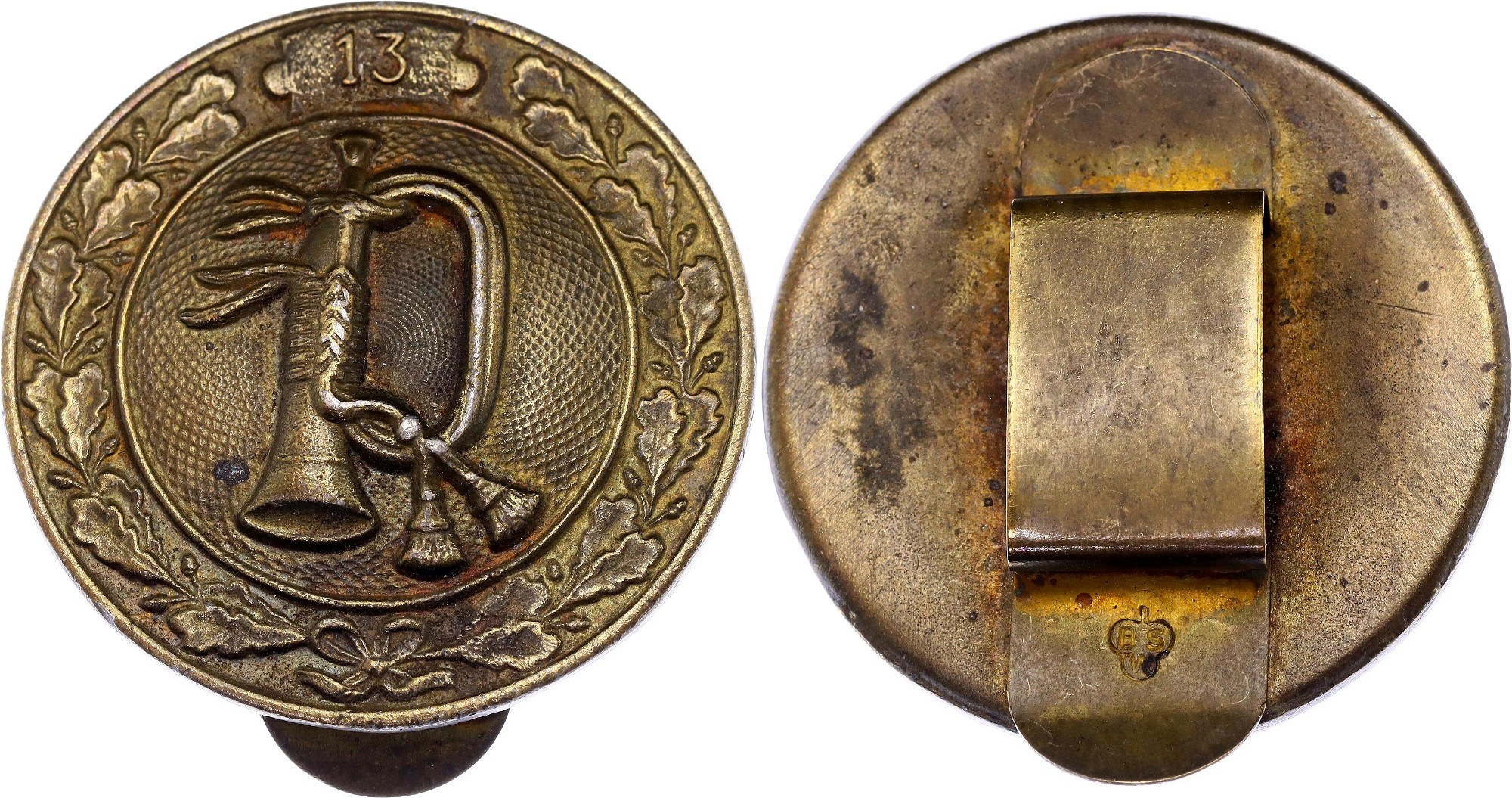Austria - Hungary WWI Badge Bugle with 13 Regiment Number 1909 - Aukcja ...