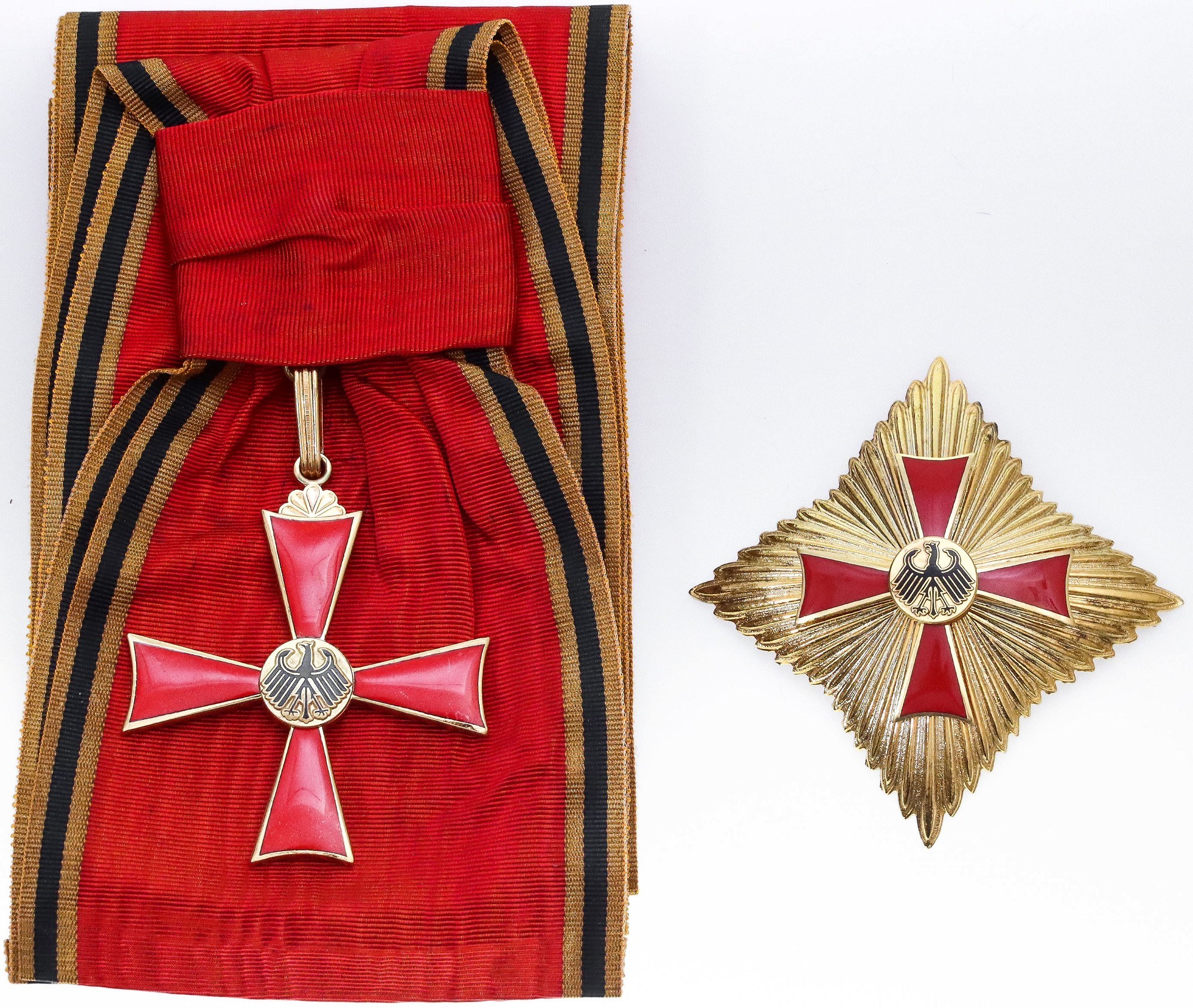 Niemcy - Zestaw Krzyża Wielkiego Orderu Zasługi RFN 1949-1990 - Aukcja ...