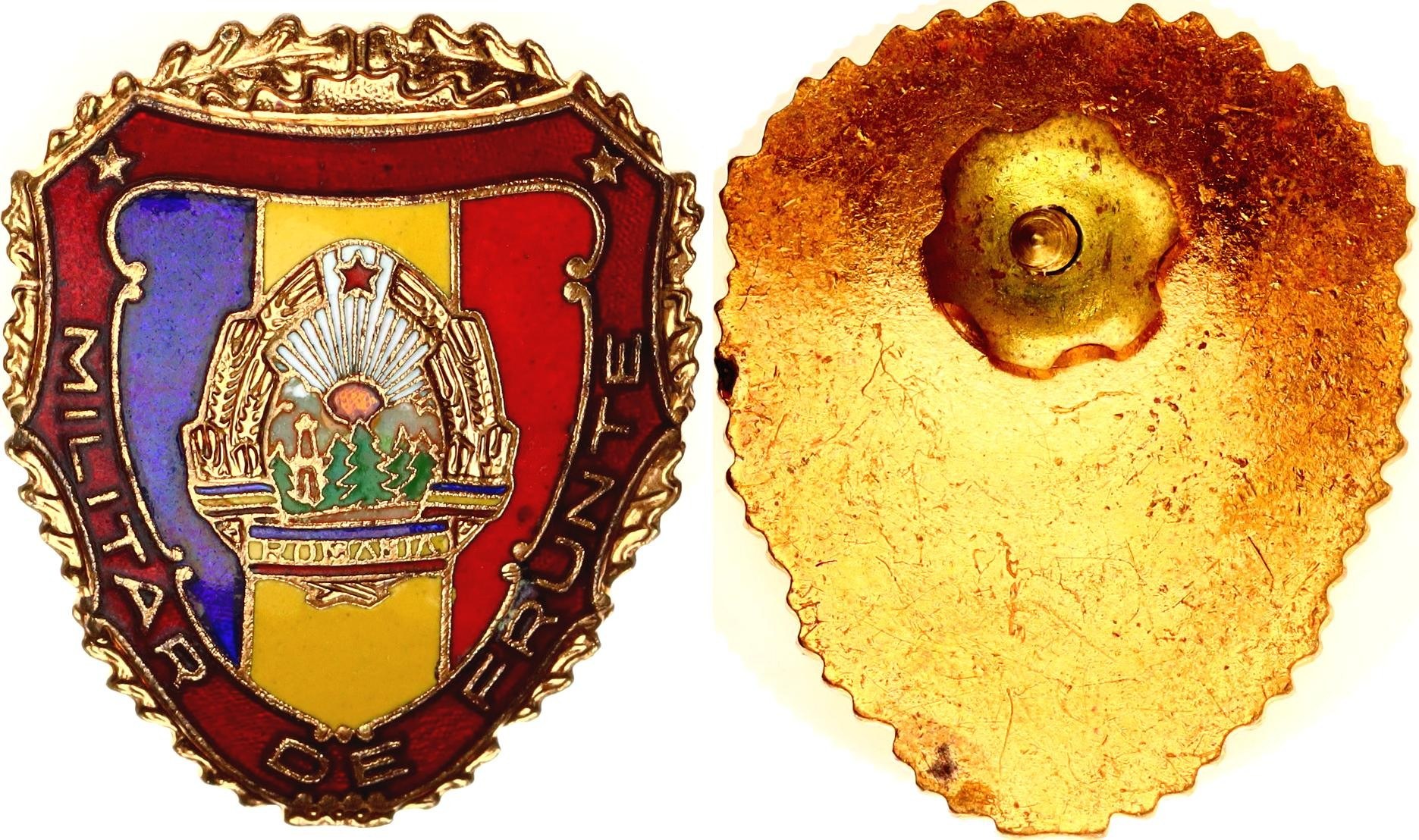 Romania Head Badge Leading Military 1960 - th - Aukcja internetowa ...