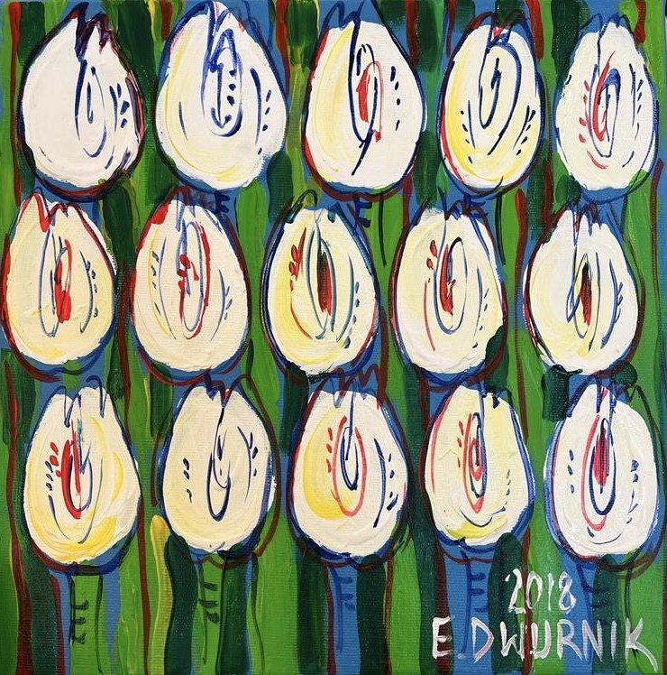 Edward Dwurnik, Tulipany, 2018 - Aukcja internetowa / Licytacja online - Cena - OneBid
