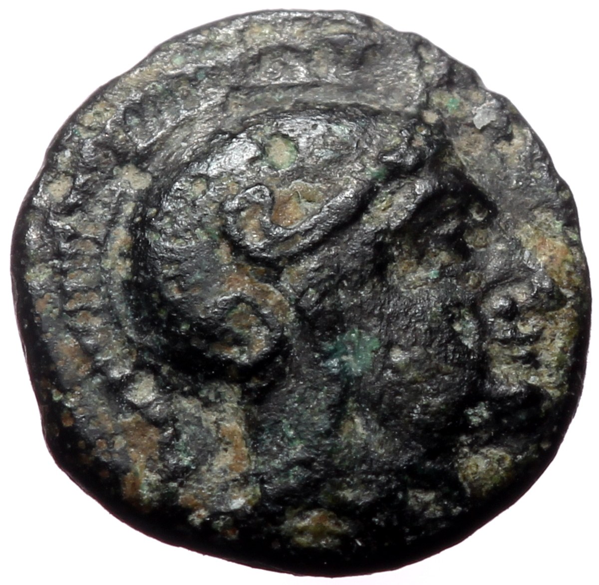 Imperium Achemenidów, Astyra, Tissaphernes, AE, (brąz, 0,79 g, 9 mm ...