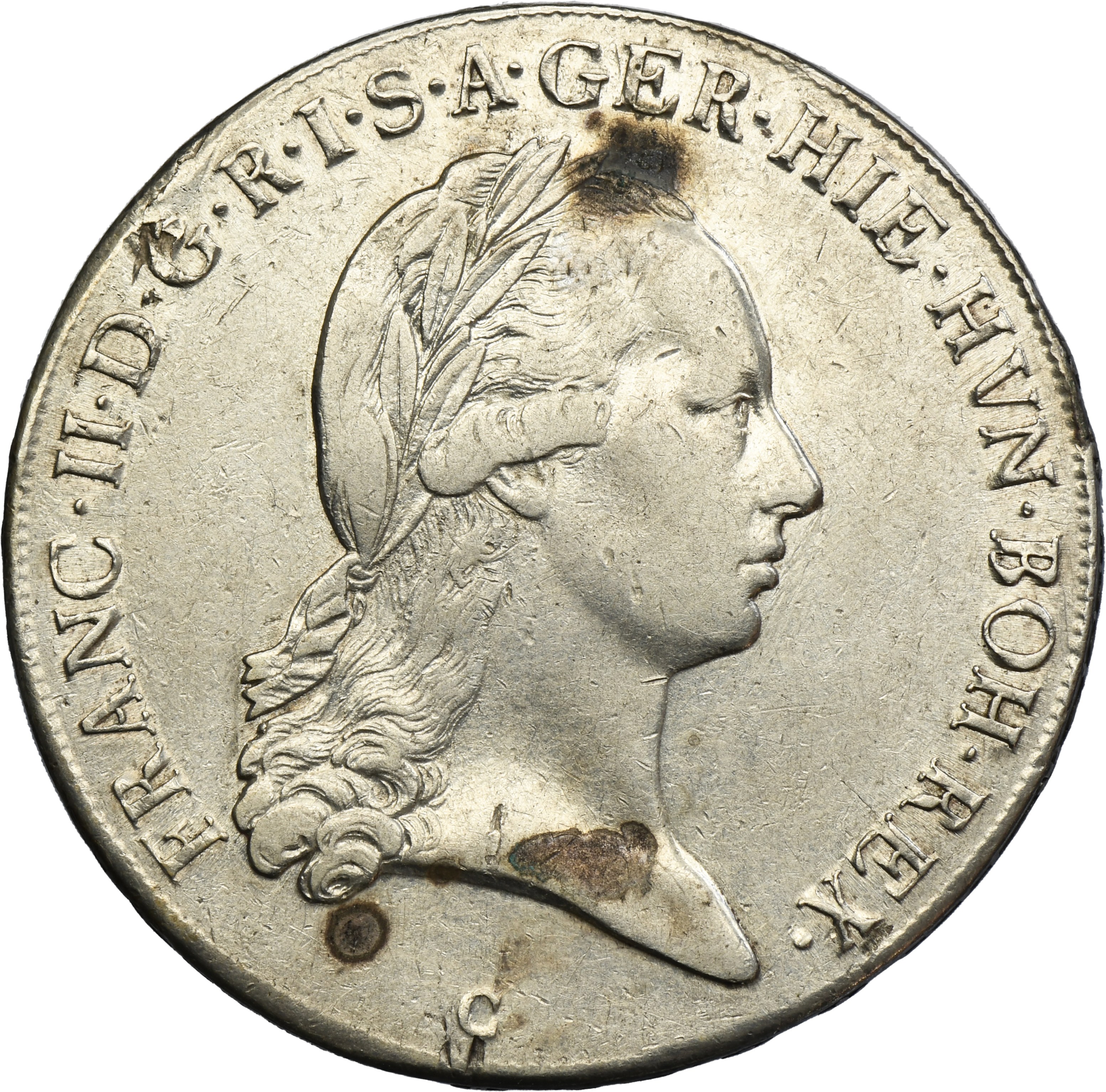 Niderlandy austriackie, Franciszek II, Talar (Kronentaler) Praga 1796 C ...