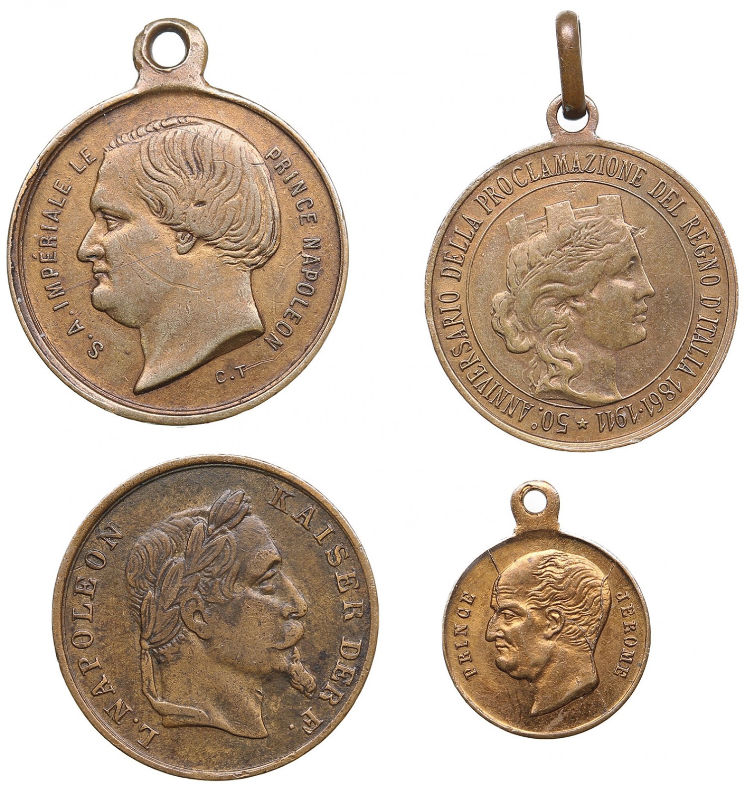 Small collection of French Medals, Tokens (4) - Aukcja internetowa ...