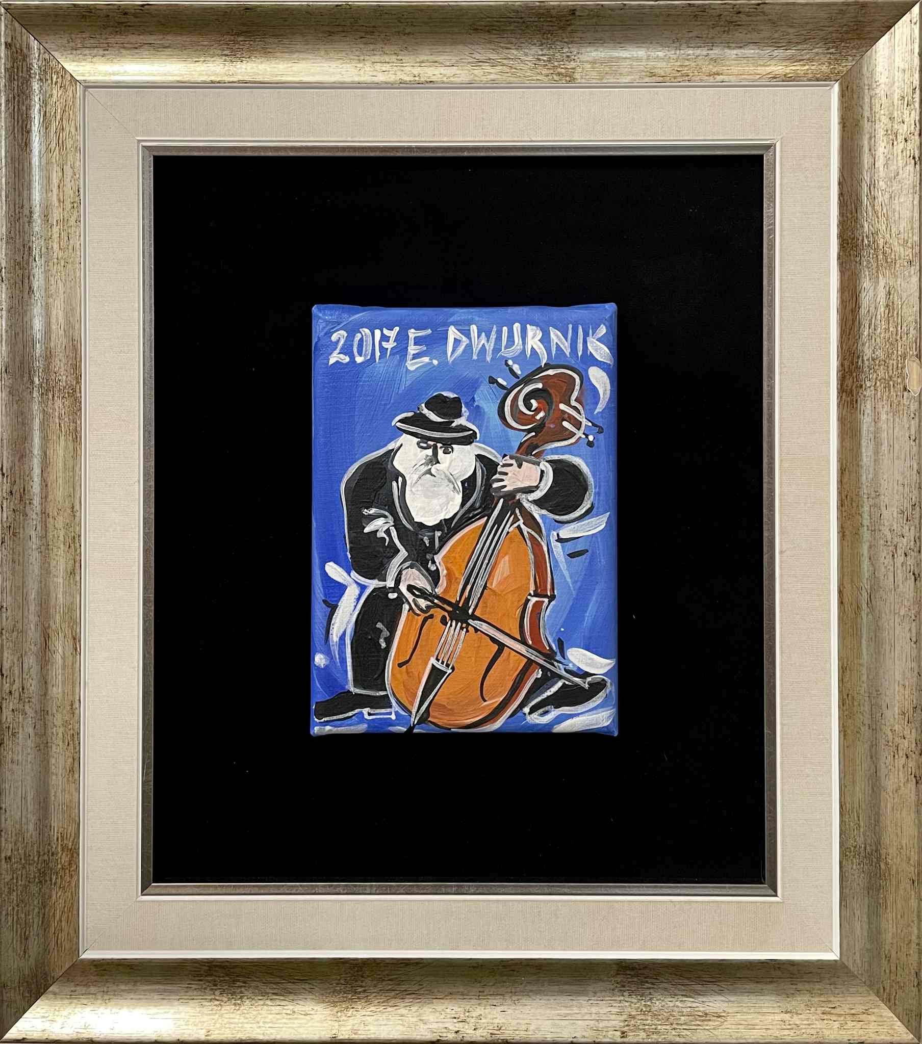 Edward Dwurnik (1943-2018), Kontrabasista, 2018 - Aukcja internetowa / Licytacja online - Cena ...