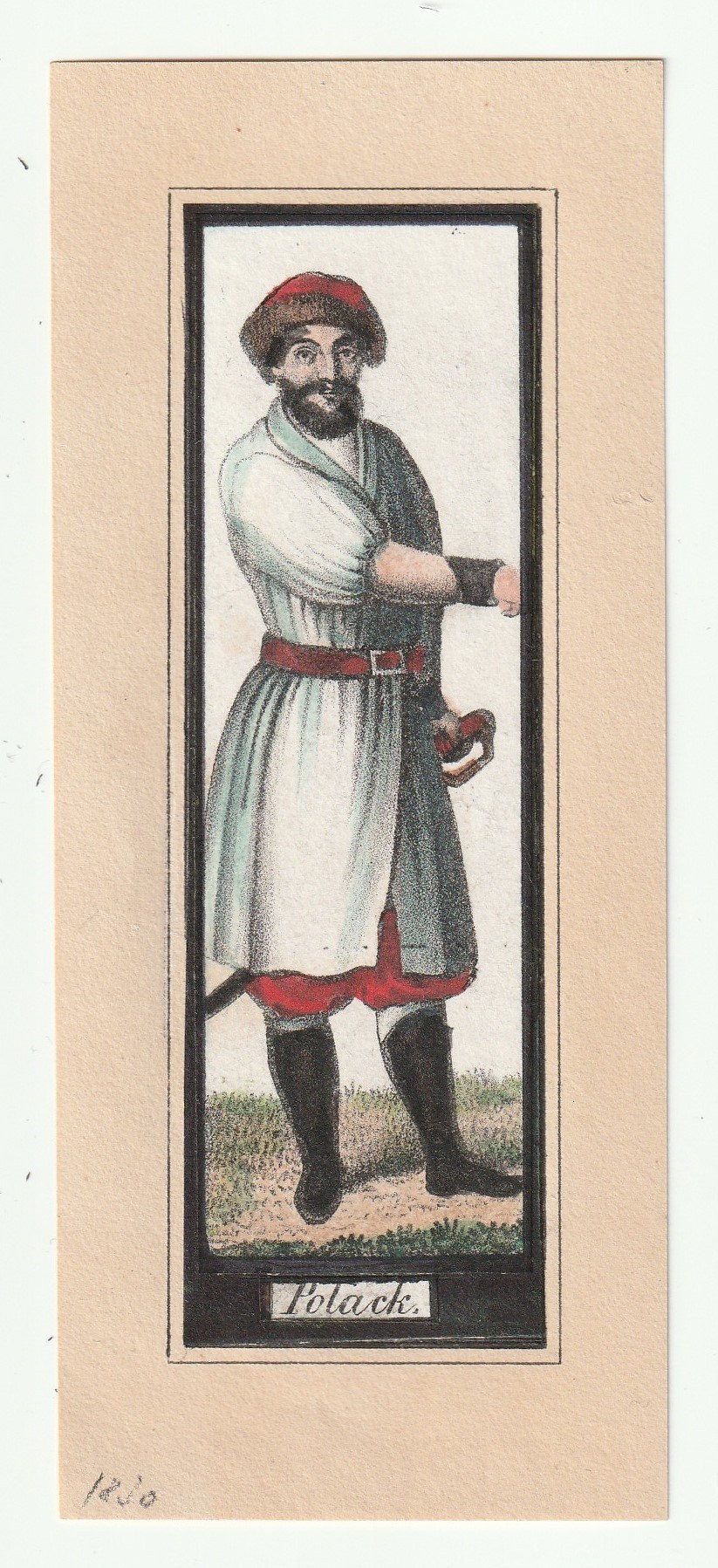 POLSKA. Polski szlachcic w konfederatce, z szablą; pochodzi z ...