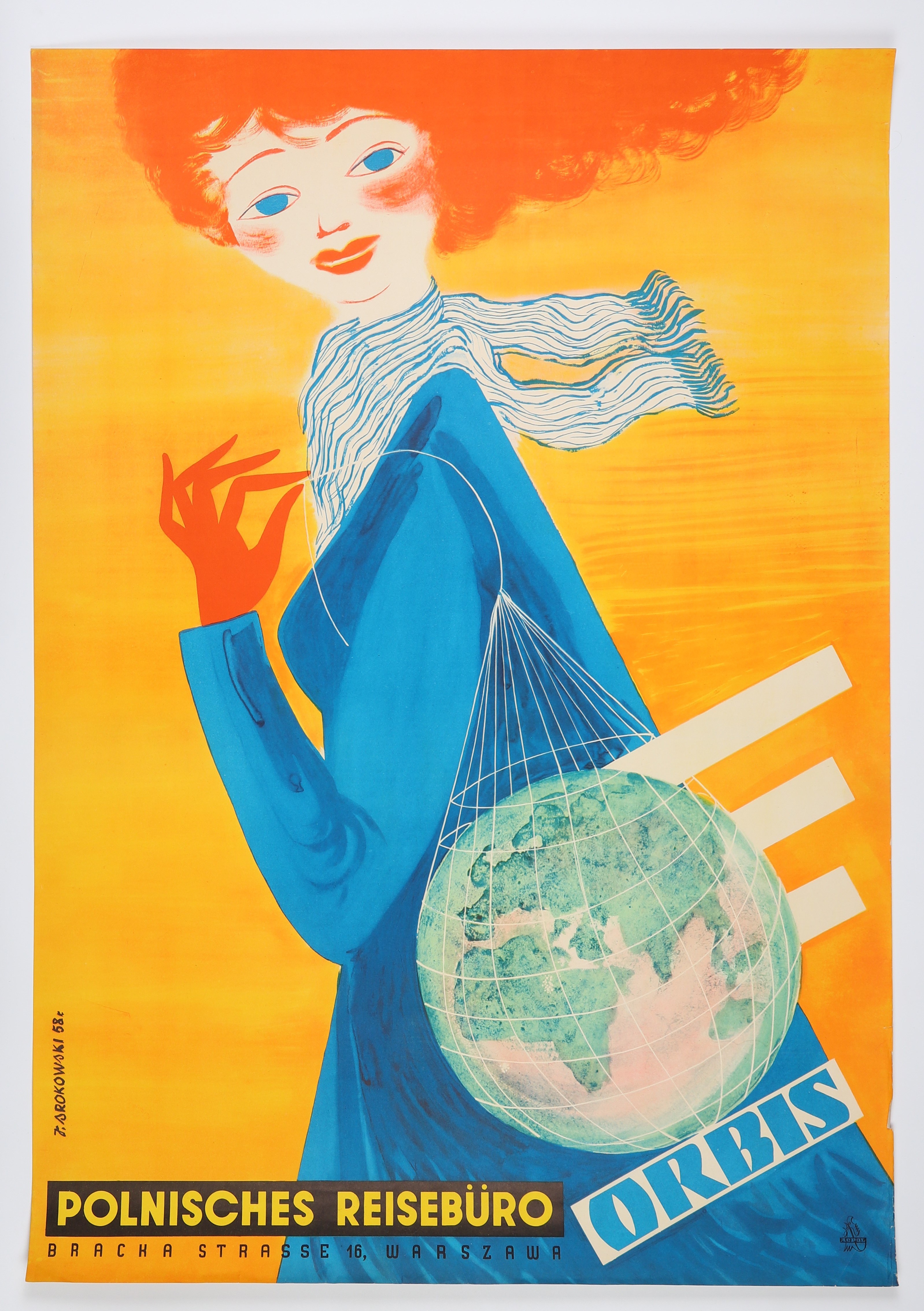 SROKOWSKI Jerzy - Orbis, 1959. poster promoting Polish tourism. AGPOL ...