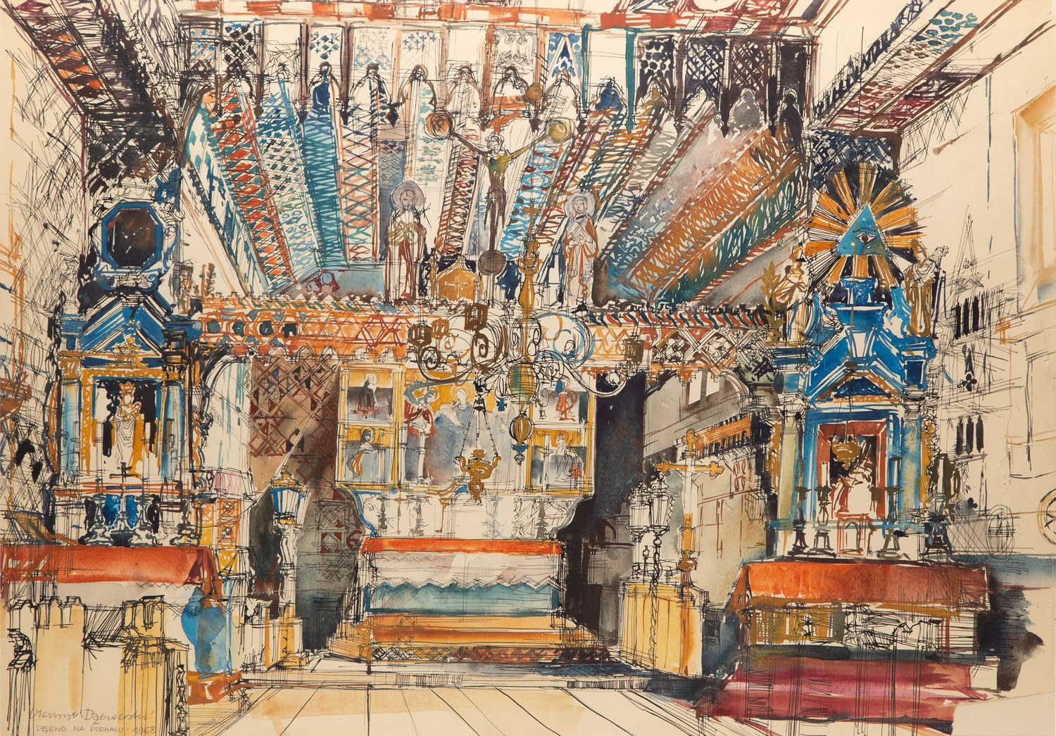 Henryk Dąbrowski (1927 Warsaw - 2006 Warsaw), "Debno in Podhale ...