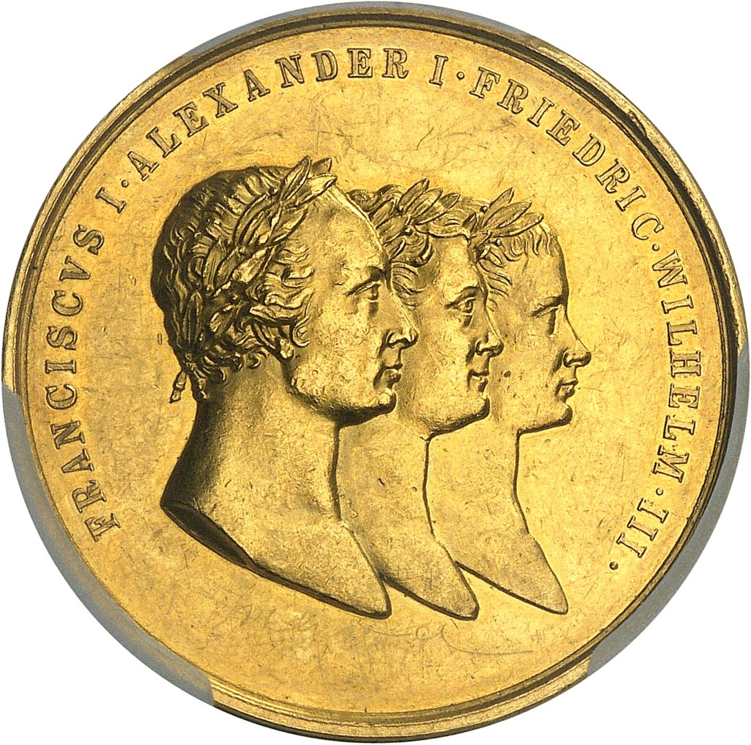 Alexandre Ier (1801-1825). Médaille d’Or au poids de 10 ducats ...