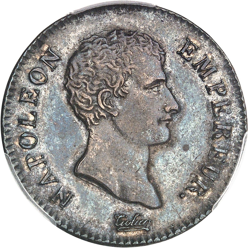 Premier Empire / Napoléon Ier (1804-1814). 2 francs calendrier ...