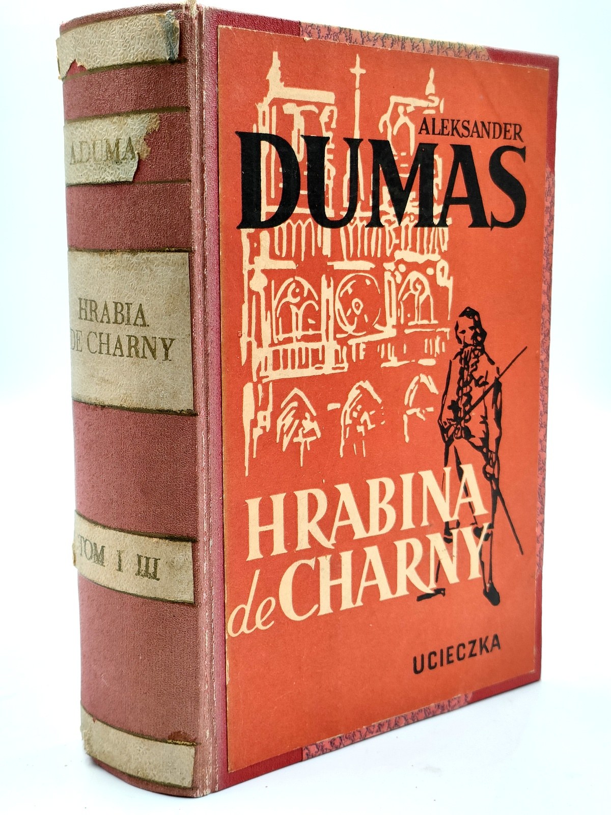 Dumas A. - Hrabina de Charny - Wydanie I, Komplet T. I-III, Łódź 1958 ...