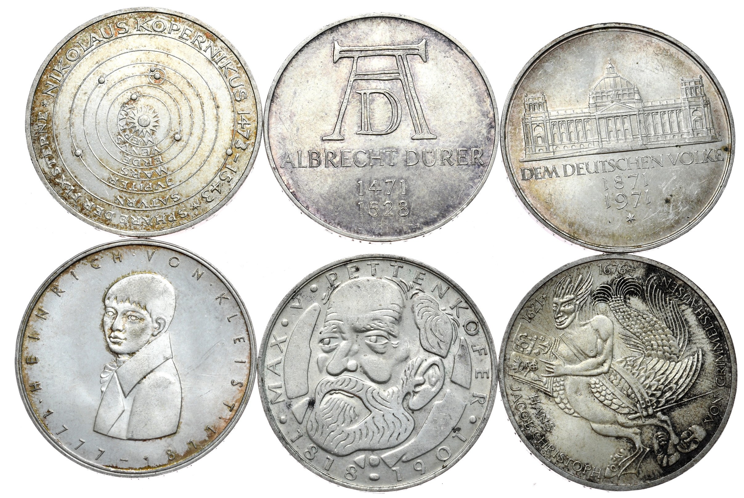 RFN, 5 marek 1968-1977, zestaw 6 sztuk - Aukcja internetowa / Licytacja online - Cena - OneBid