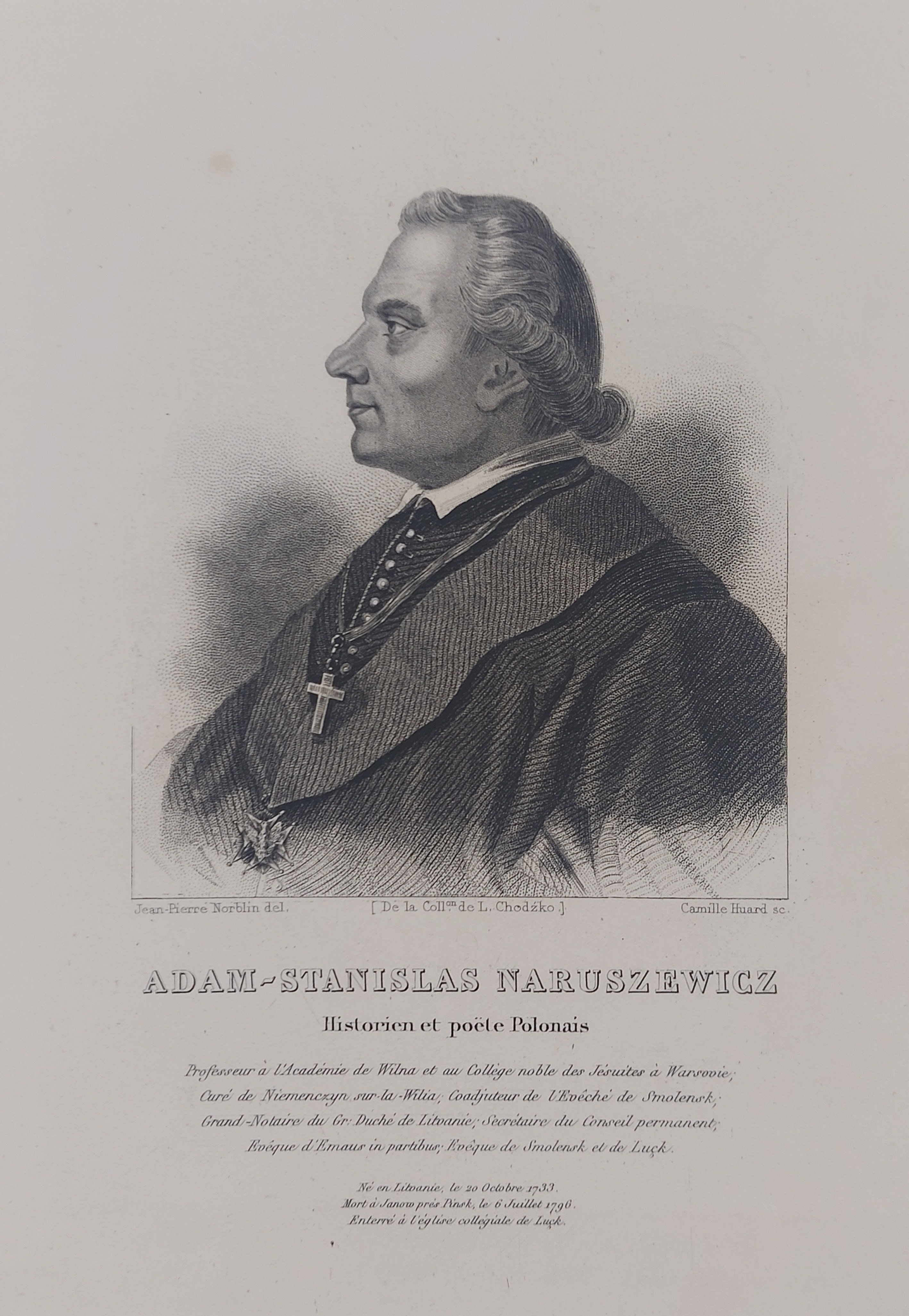 Adam-Stanislas Naruszewicz | Adam Stanisław Naruszewicz /rycina 1848 ...