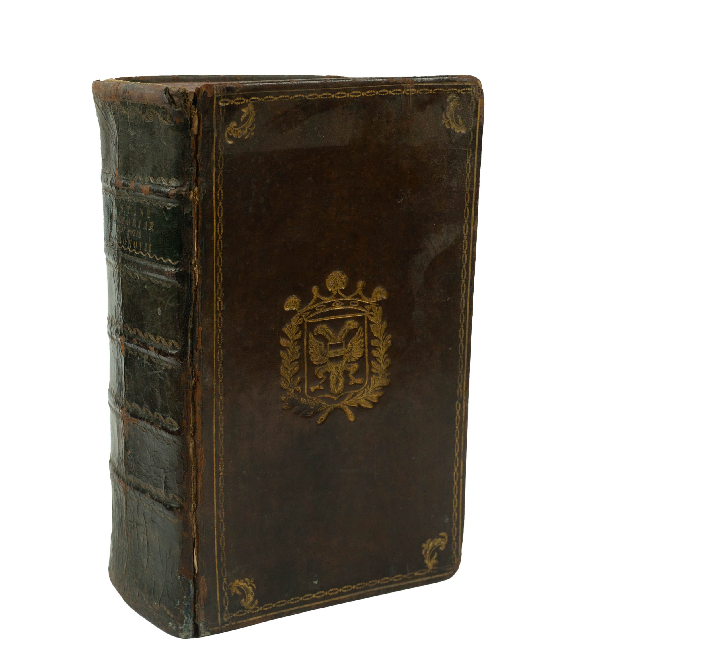 Iustini historiae Philippicae, oprawa skóra ze złoconym ...