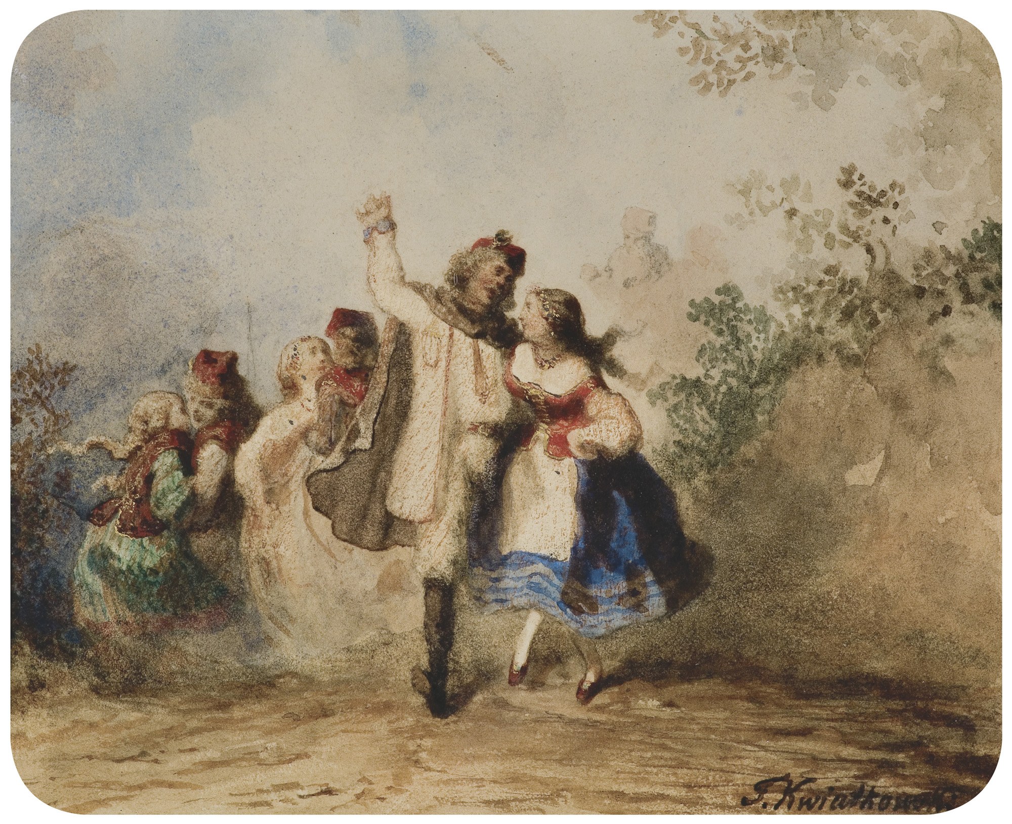 Teofil Kwiatkowski, KRAKOWIAK, ok. 1862 - Aukcja internetowa ...