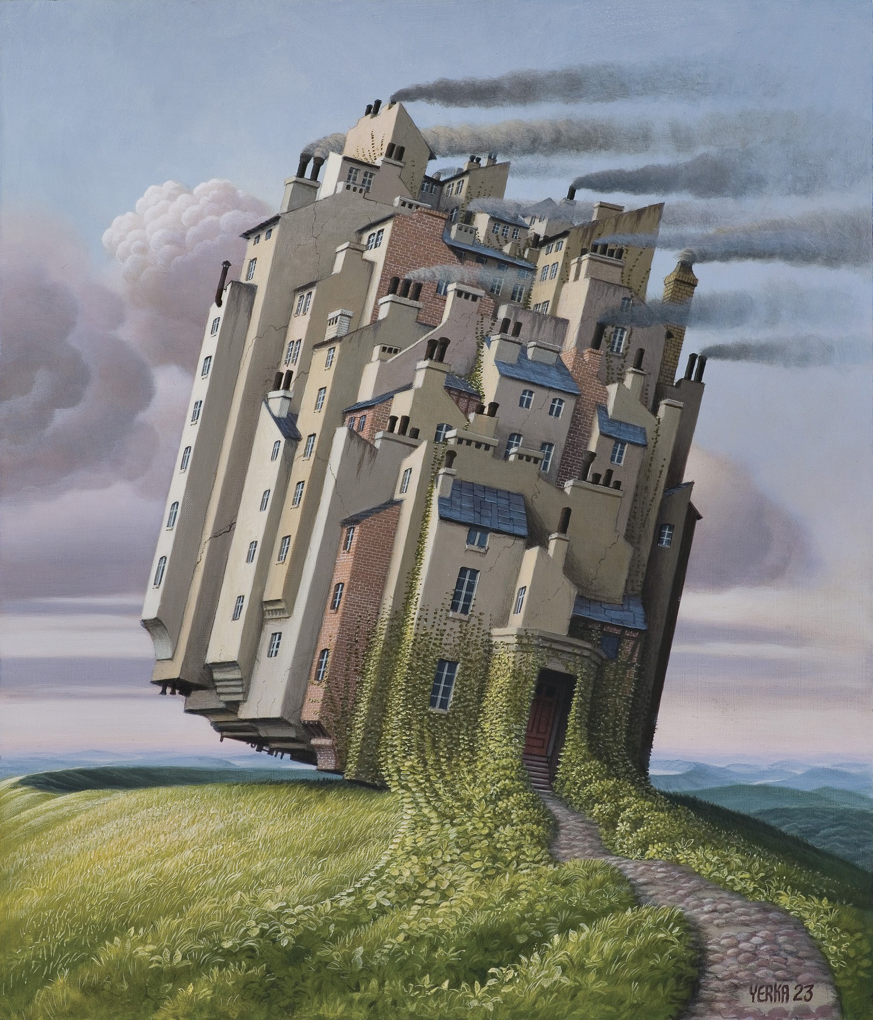 Jacek Yerka, EARLY BRIDGE, 2023 - Online auction / Online bidding ...