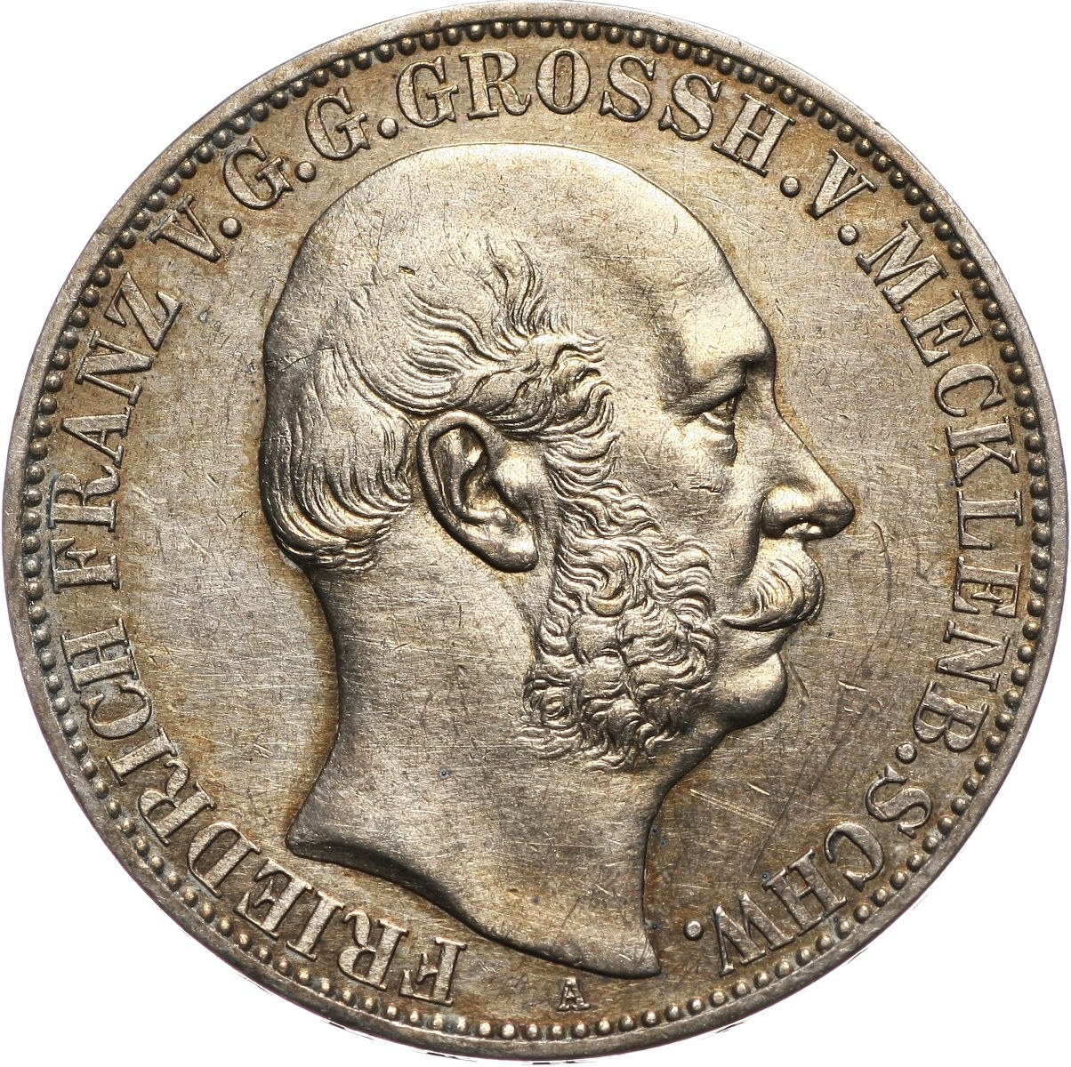 Germany, Mecklenburg-Schwerin, Frederick Francis II, Taler 1867 A ...