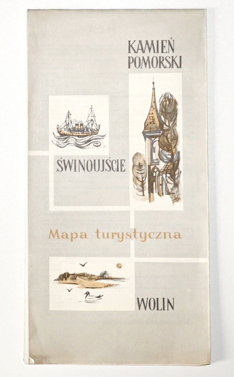 KAMIEŃ POMORSKI Świnoujście Wolin tourist map - Online auction / Online ...