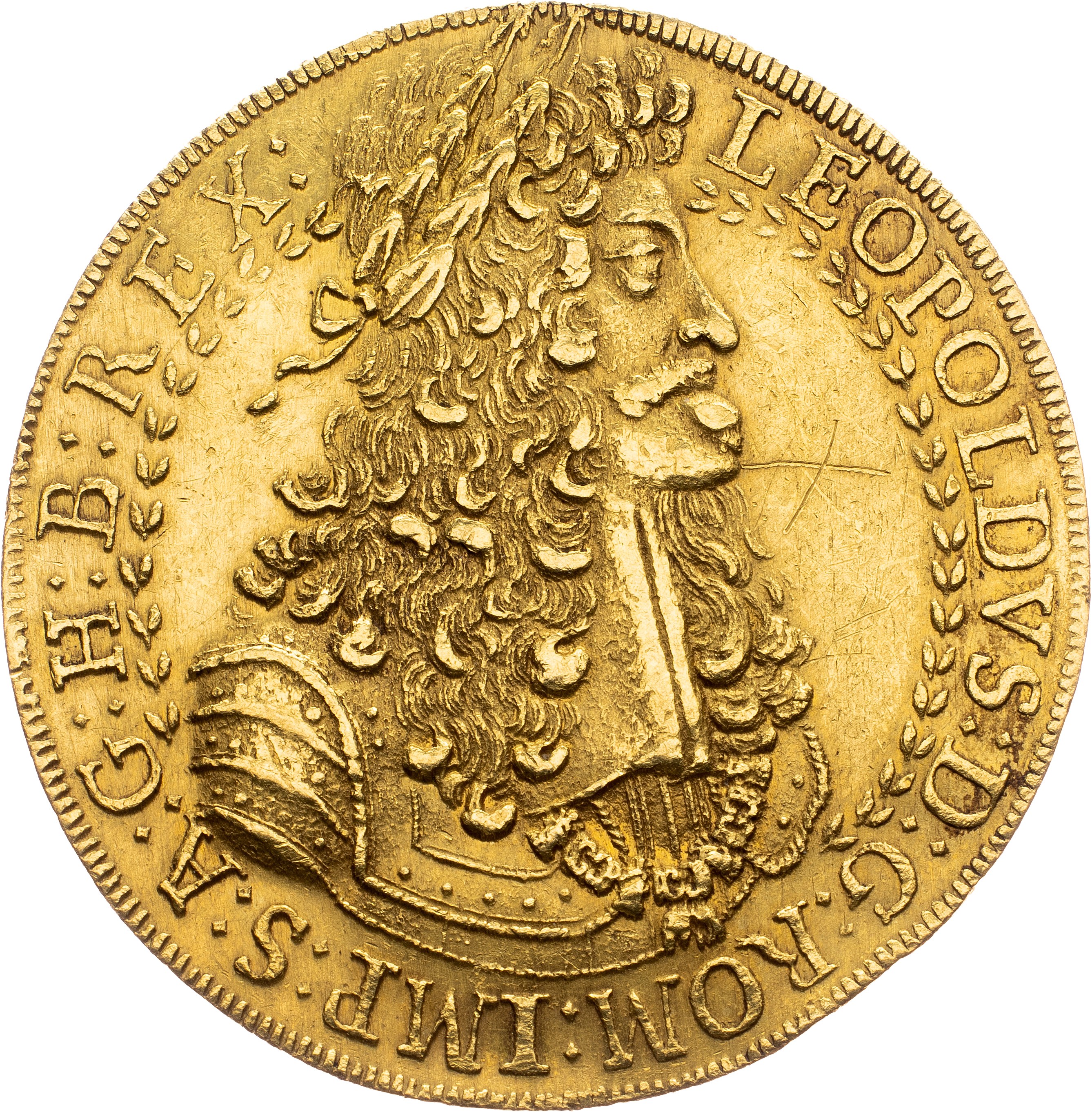 Leopold I., 10 Dukats 1690, Hall - Online auction / Online bidding ...