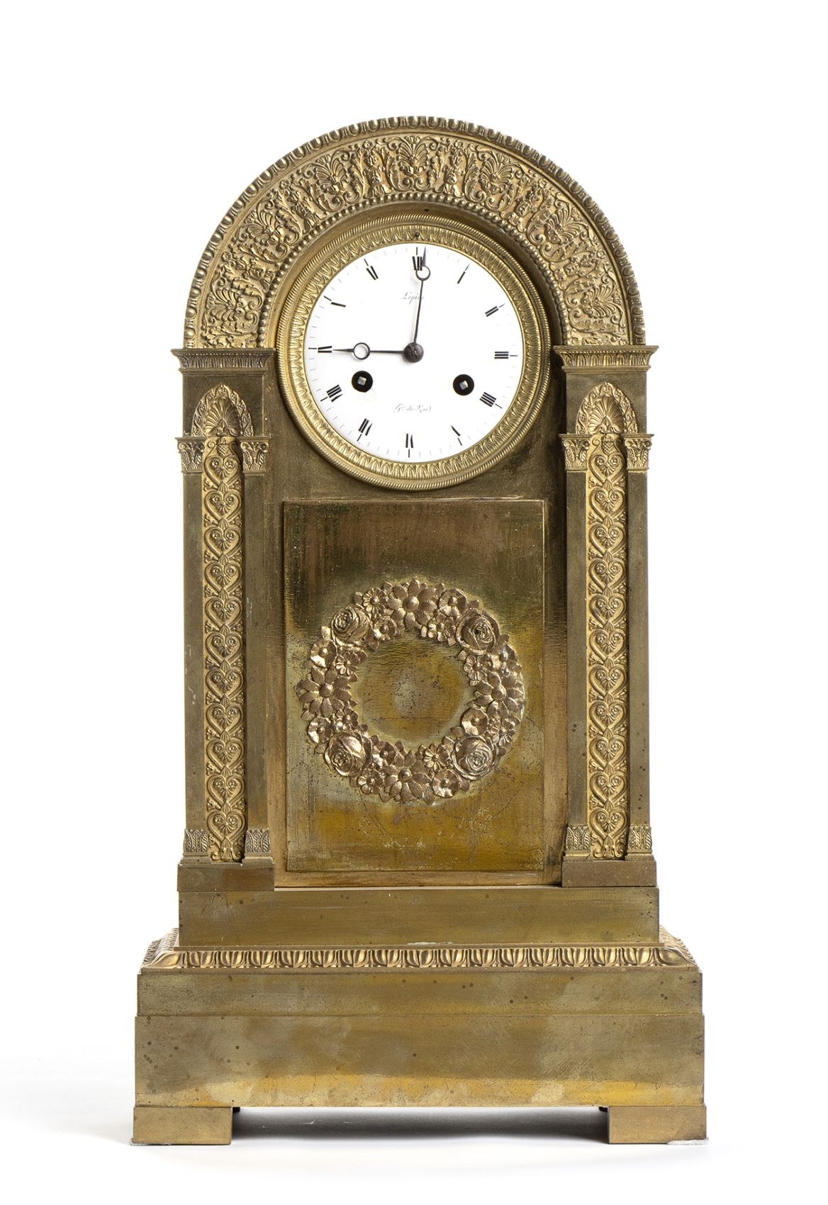 Bronze mantel clock - France, late 18th century, LEPIN, Neoclassical ...