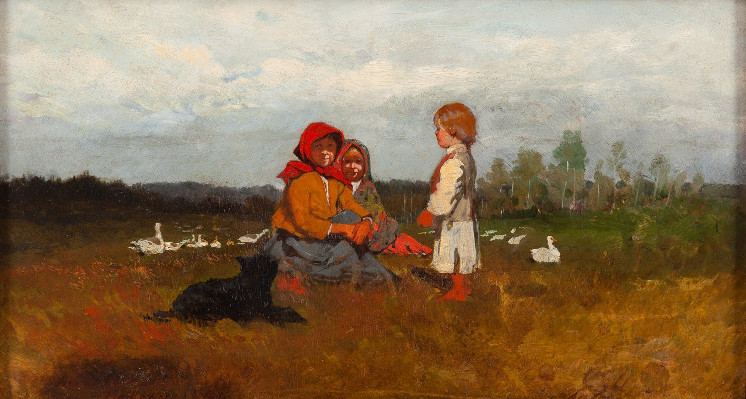 Antoni Piotrowski (1853 Nietulisko Duże k. Kunowa - 1924 Warszawa), Mali pastuszkowie, 1876 ...