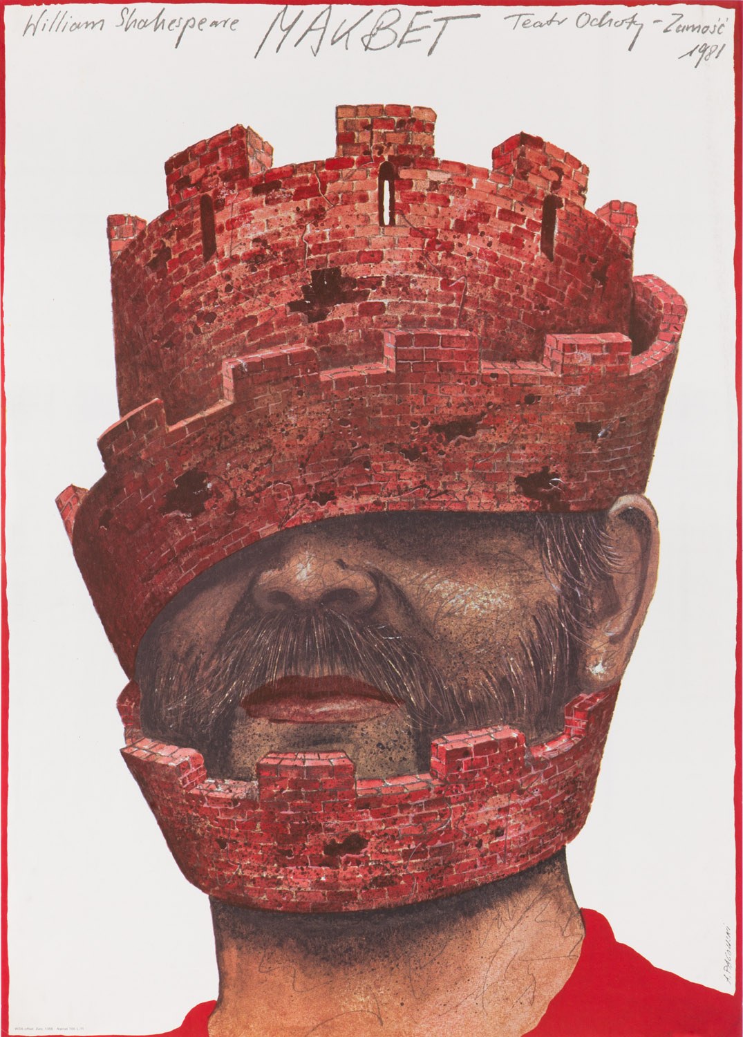 Makbet. William Shakespeare. Teatr Ochoty - Zamość 1981 - proj. Andrzej ...