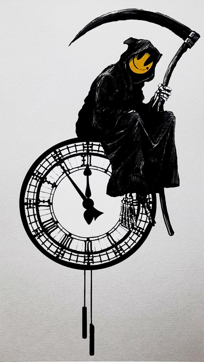 Banksy (b.1974), Smiling Reaper - Online auction / Online bidding ...