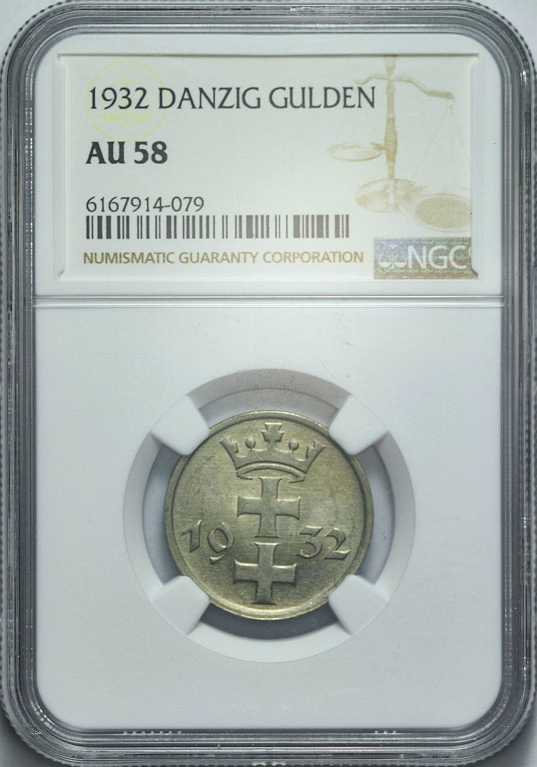 Wolne Miasto Gdańsk, 1 gulden 1932, bardzo ładny - Aukcja internetowa / Licytacja online - Cena ...