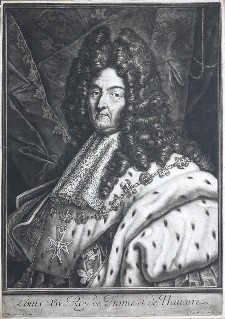 Georg Kilian (1683-1745) Według Obrazu Fitera (?), LOUIS XIV. ROY DE ...