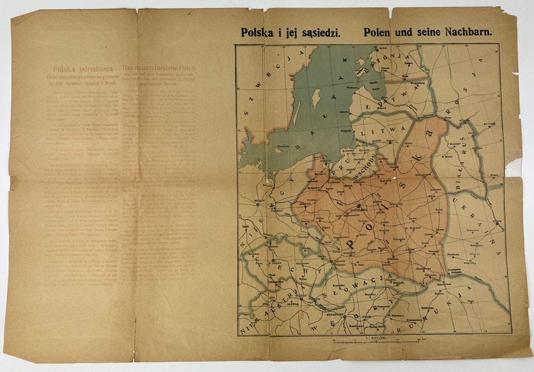 [1920] Map of Poland and its neighbors - Online auction / Online ...