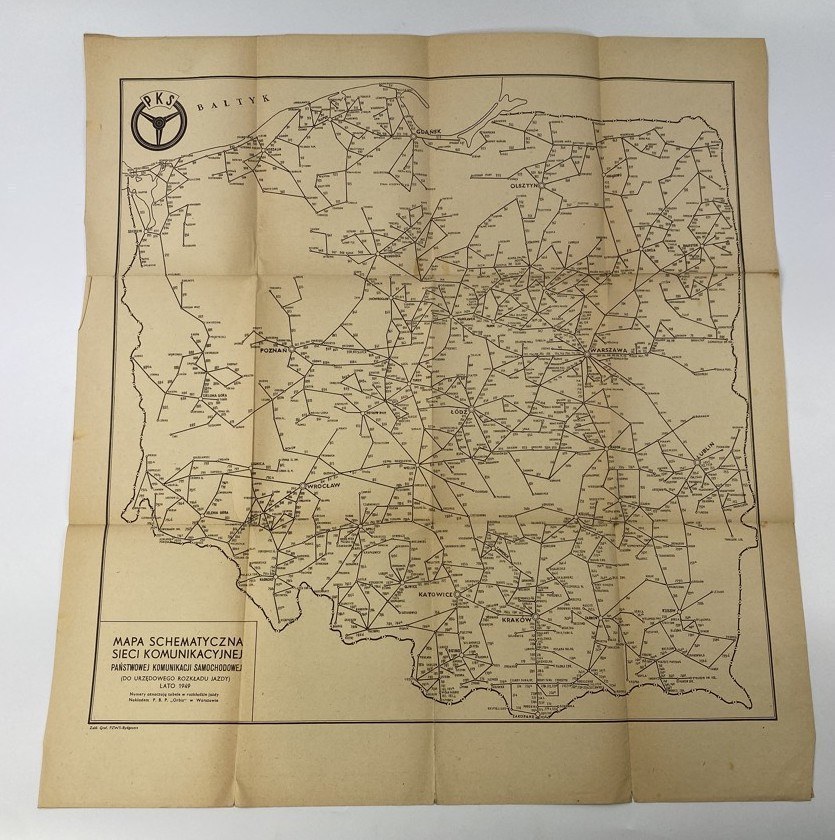 [PKS] Schematic Map of the Transport Network of the State Motor ...