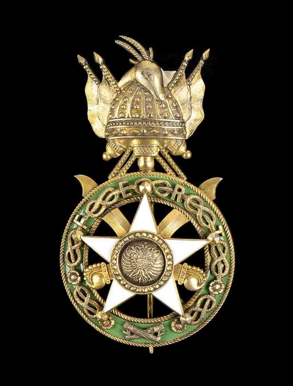 ALBANIA Order of Skanderbeg, officer knight insignia - Aukcja ...
