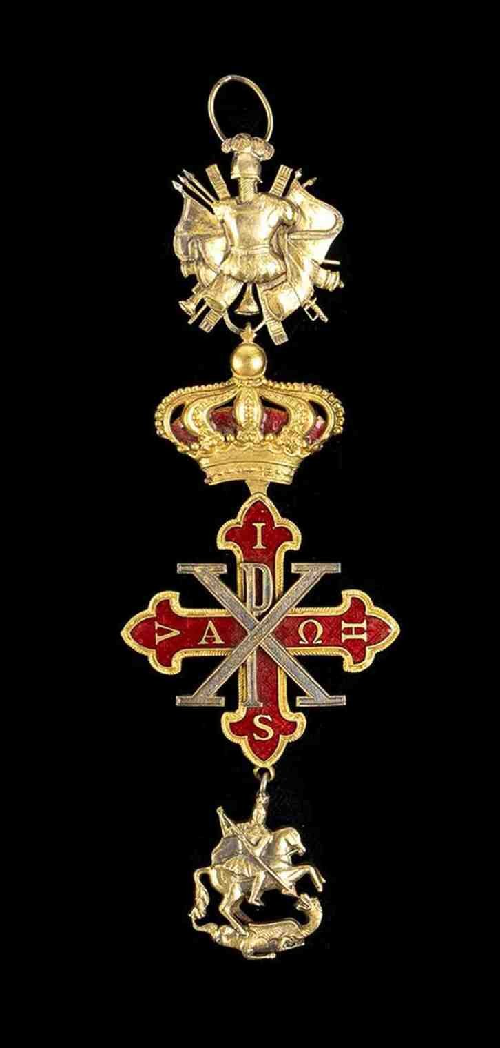 ITALY Constantinian Order Saint George Grand Cross Pendant - Aukcja ...
