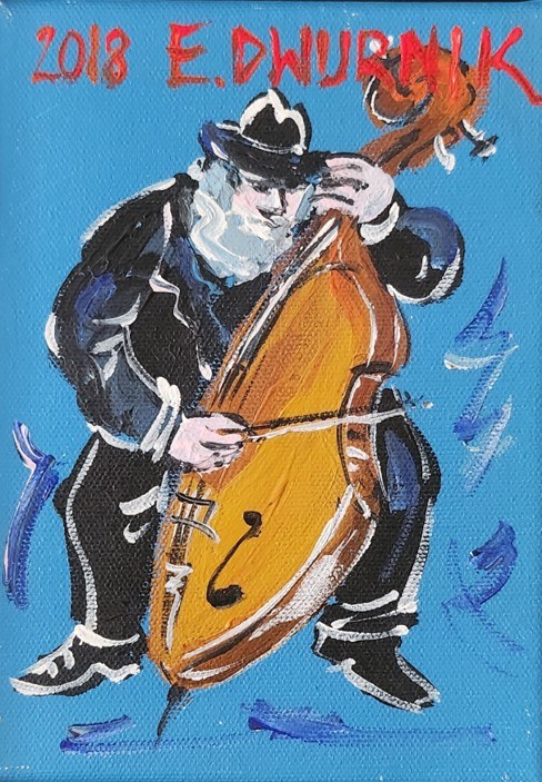 Edward Dwurnik, Kontrabasista, 2018 - Aukcja internetowa / Licytacja online - Cena - OneBid