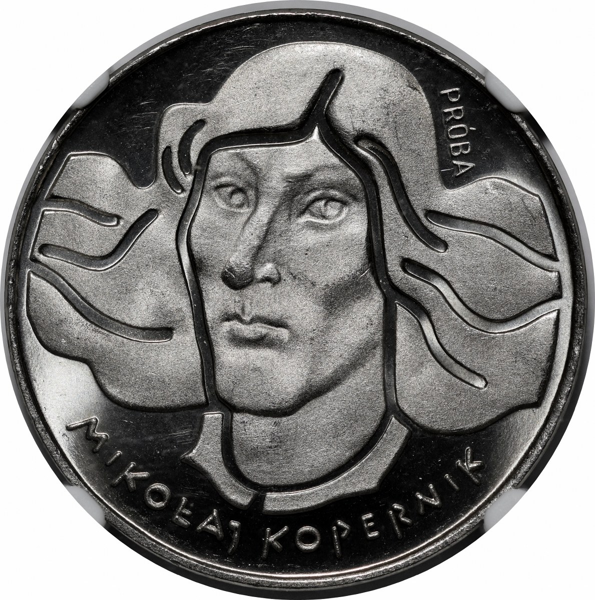SAMPLE Nickel 100 gold 1973 Nicolaus Copernicus - head, hair does not ...