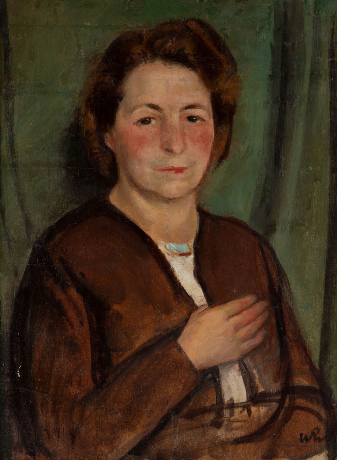 Wojciech Weiss (1875 Leorda, Romania - 1950 Kraków), Portrait of Wanda ...