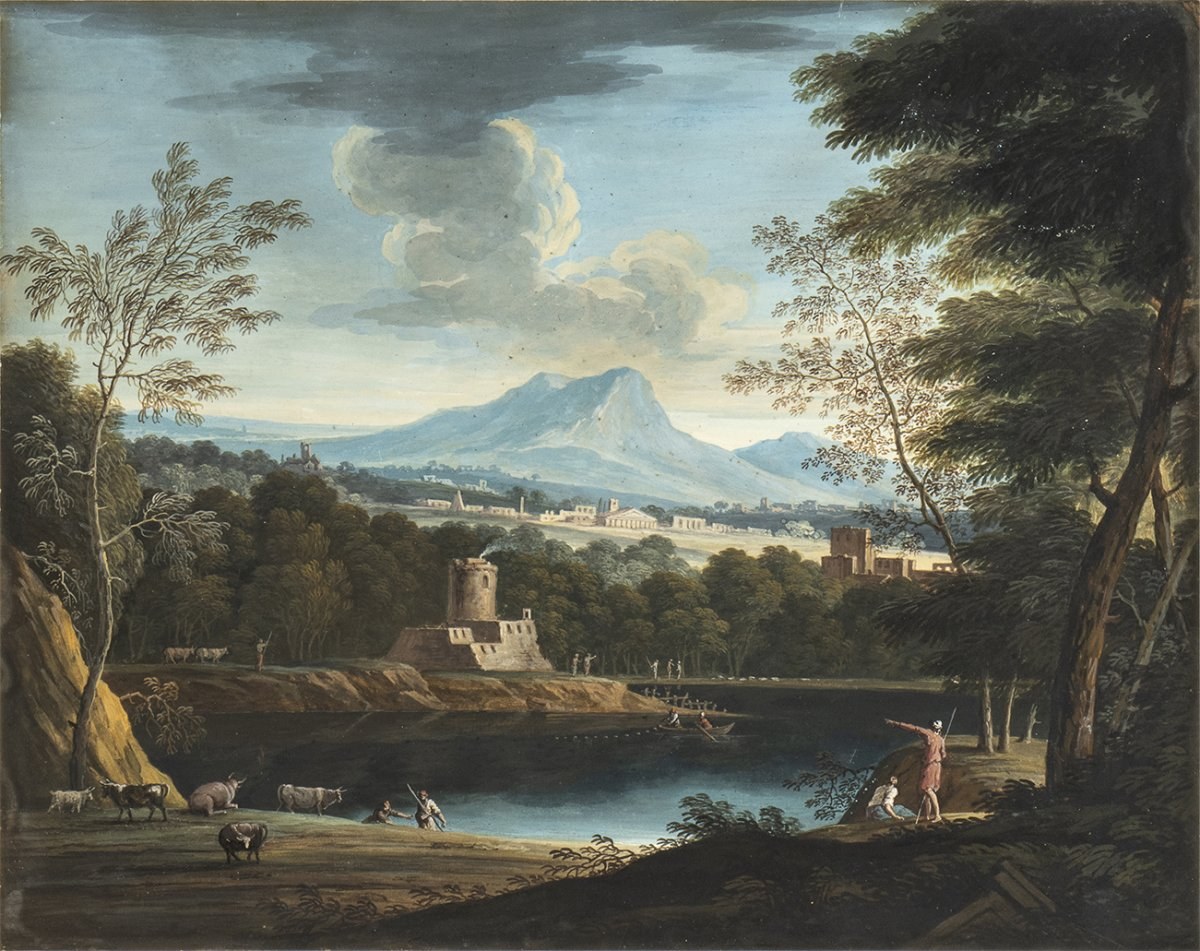 Roman Castle Painting