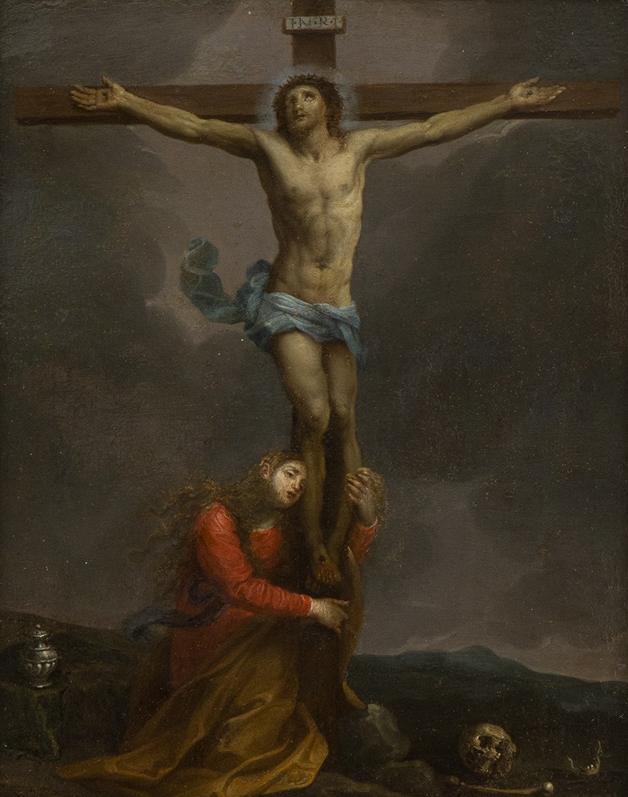 CIRCLE OF GUIDO RENI, 17th CENTURY, Christ crucified with Mary Magdalene - Інтернет-аукціон ...