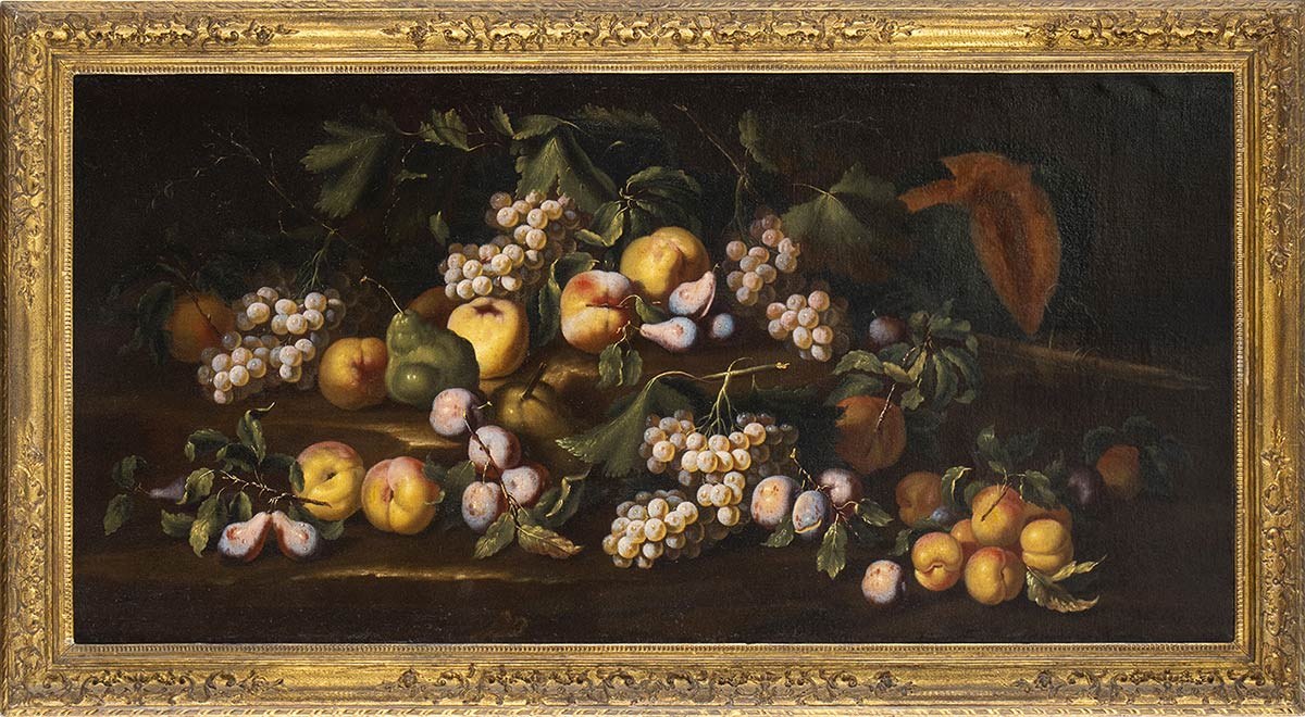 ROMAN ARTIST, SECOND HALF OF 17th CENTURY, Still life of grapes ...