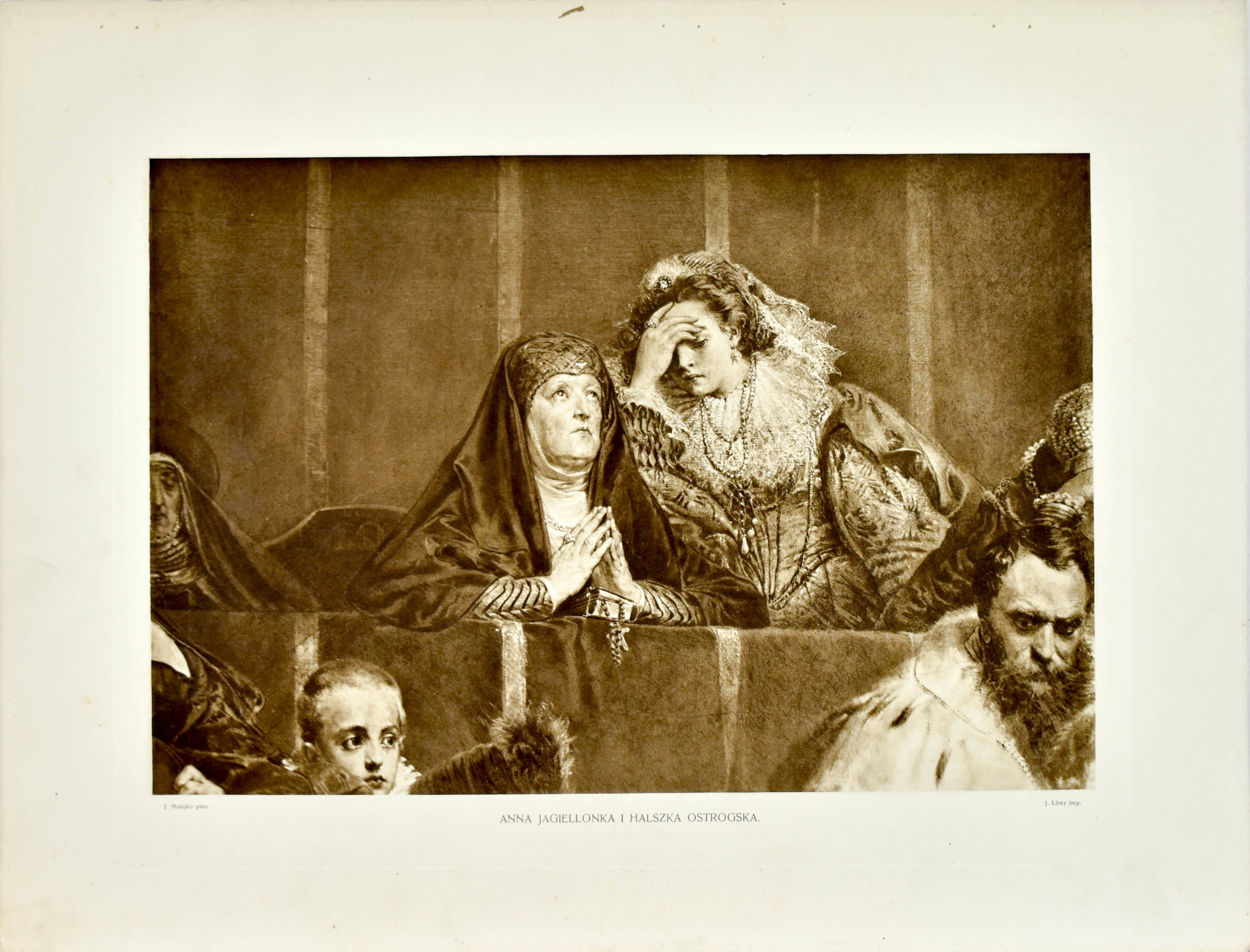 Jan MATEJKO (1838 - 1893), Anna Jagiellonka i Halszka Ostrogska ...
