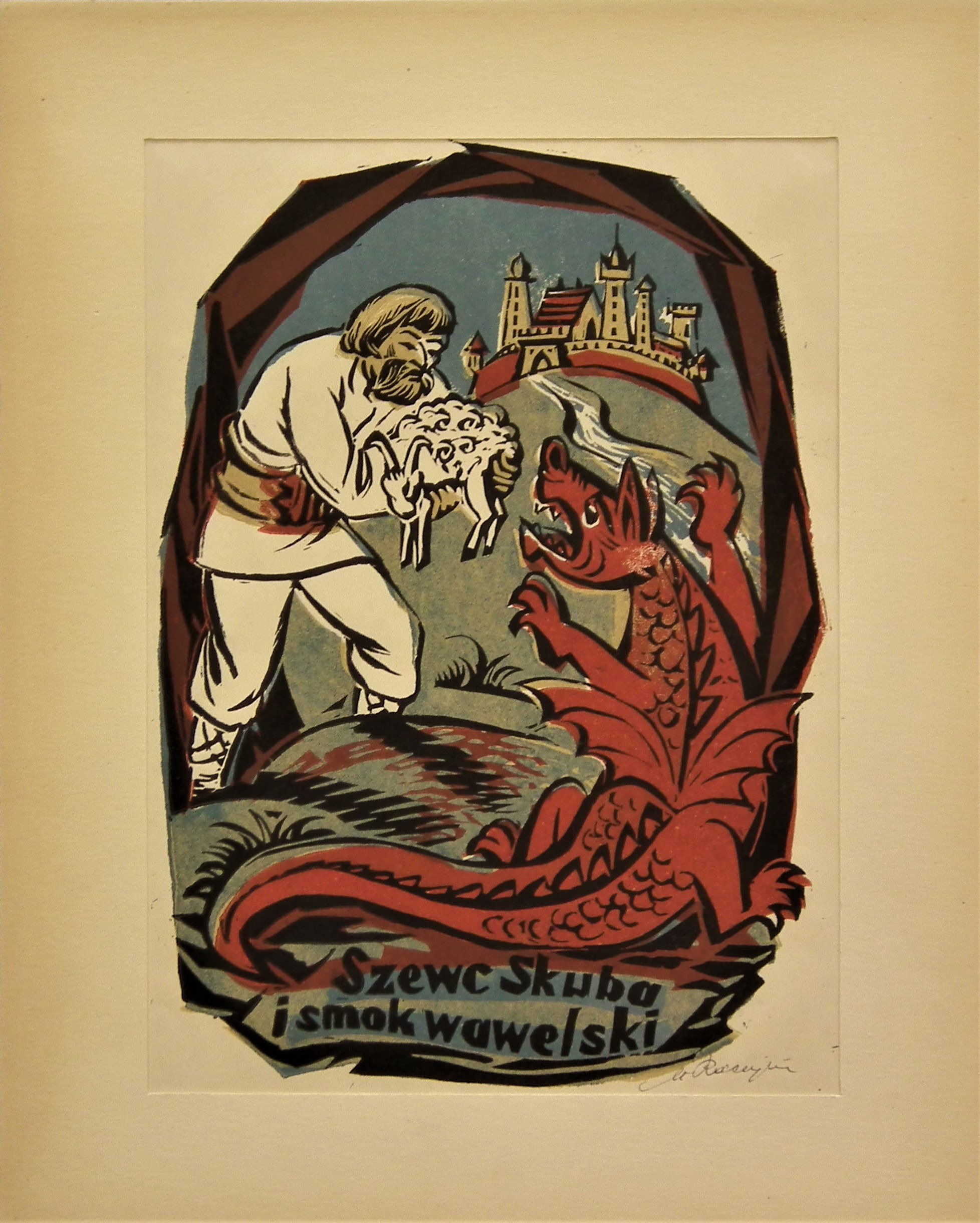 Stanisław Raczyński(1903-1982),Szewc Skuba i smok wawelski - Aukcja ...