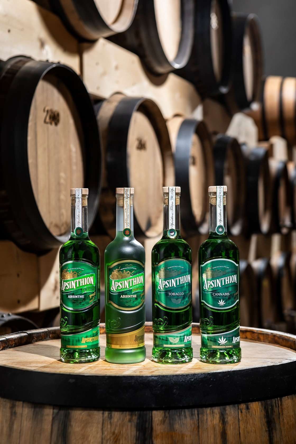 Kolekcja oryginalnych produktów polskich Apsinthion 4 butelki - Aukcja ...